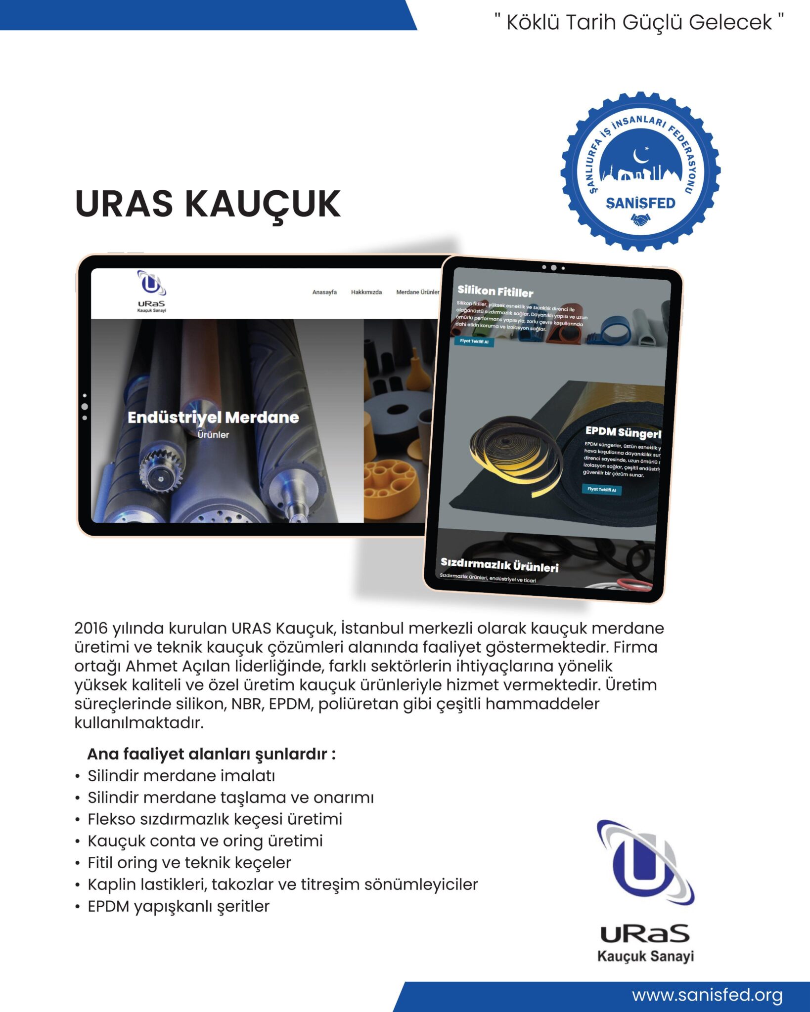 ŞANİŞFED ÜYESİ URAS KAUÇUKSANAYİ - SANİŞFED